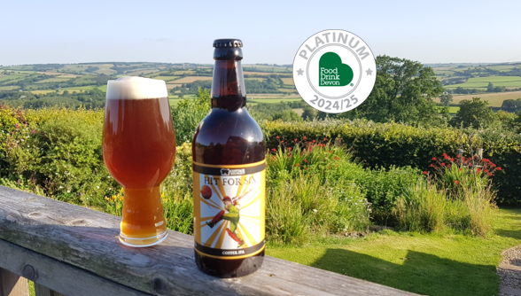 Copper IPA 'HIT FOR SIX' 500ml Alc 6.0% Vol ** FOOD DRINK DEVON ...